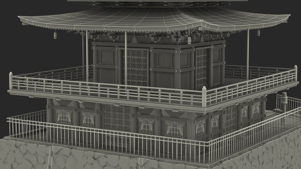 Traditional japanese temple japan 3D model - TurboSquid 1571988