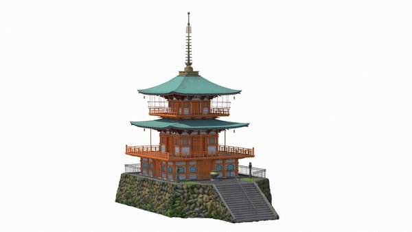 Traditional japanese temple japan 3D model - TurboSquid 1571988