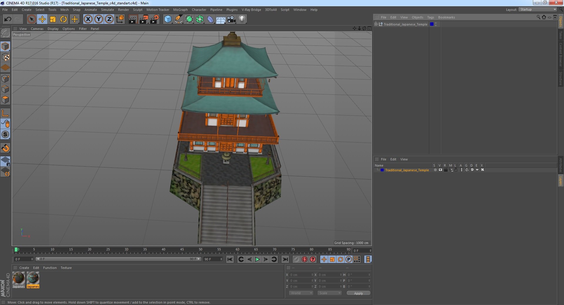 Traditional Japanese Temple Japan 3D Model - TurboSquid 1571988