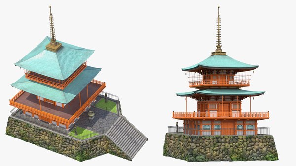 Traditional japanese temple japan 3D model - TurboSquid 1571988