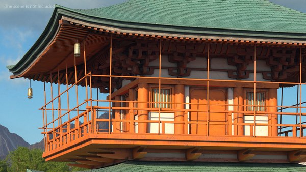 Traditional japanese temple japan 3D model - TurboSquid 1571988