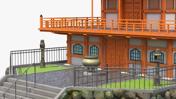 Traditional japanese temple japan 3D model - TurboSquid 1571988