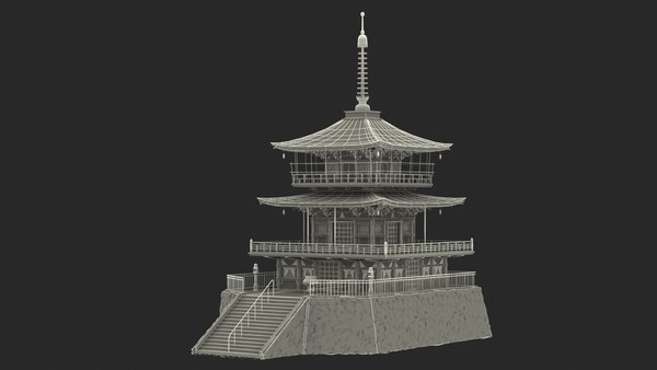 Traditional japanese temple japan 3D model - TurboSquid 1571988