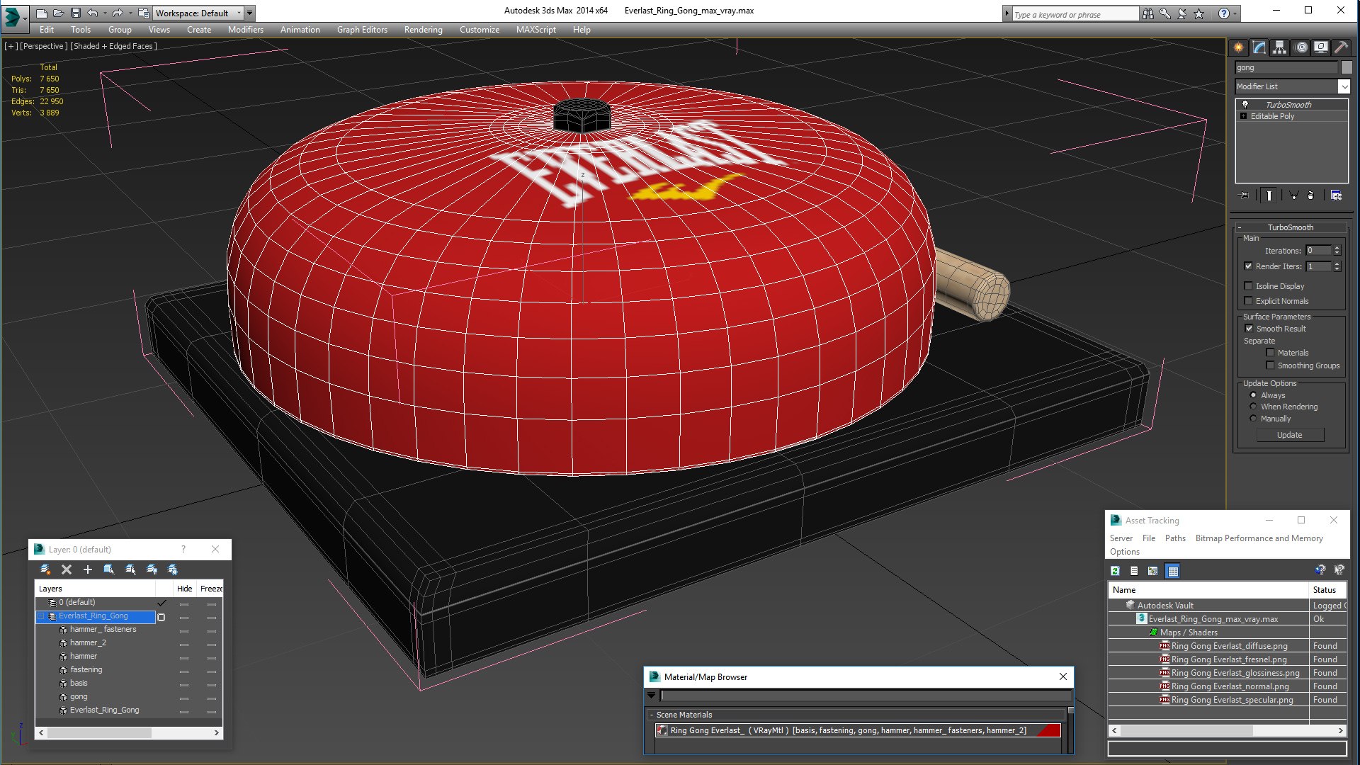 3D model everlast ring gong - TurboSquid 1703915