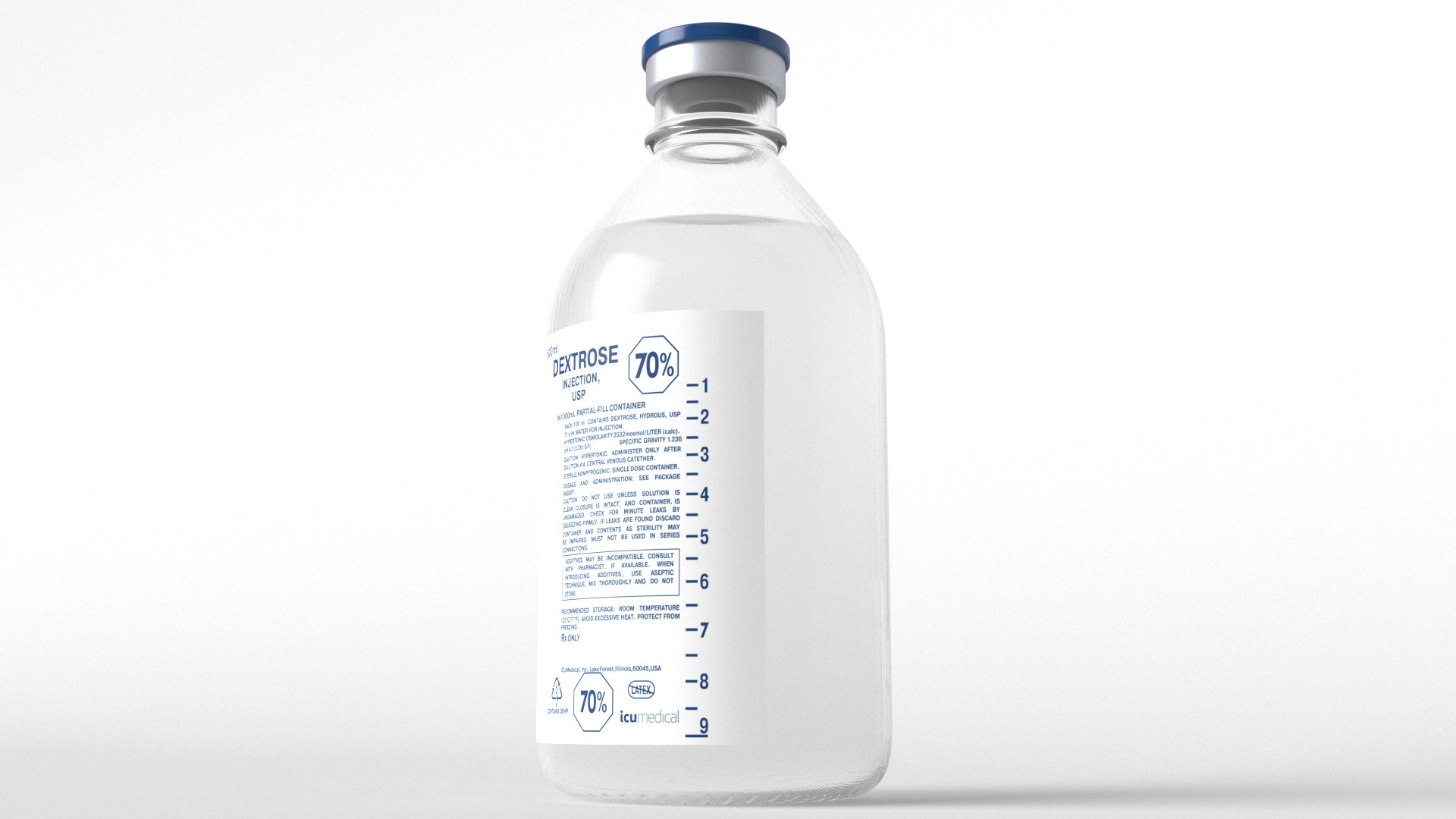 3D Dextrose 500ml Model - TurboSquid 1935212