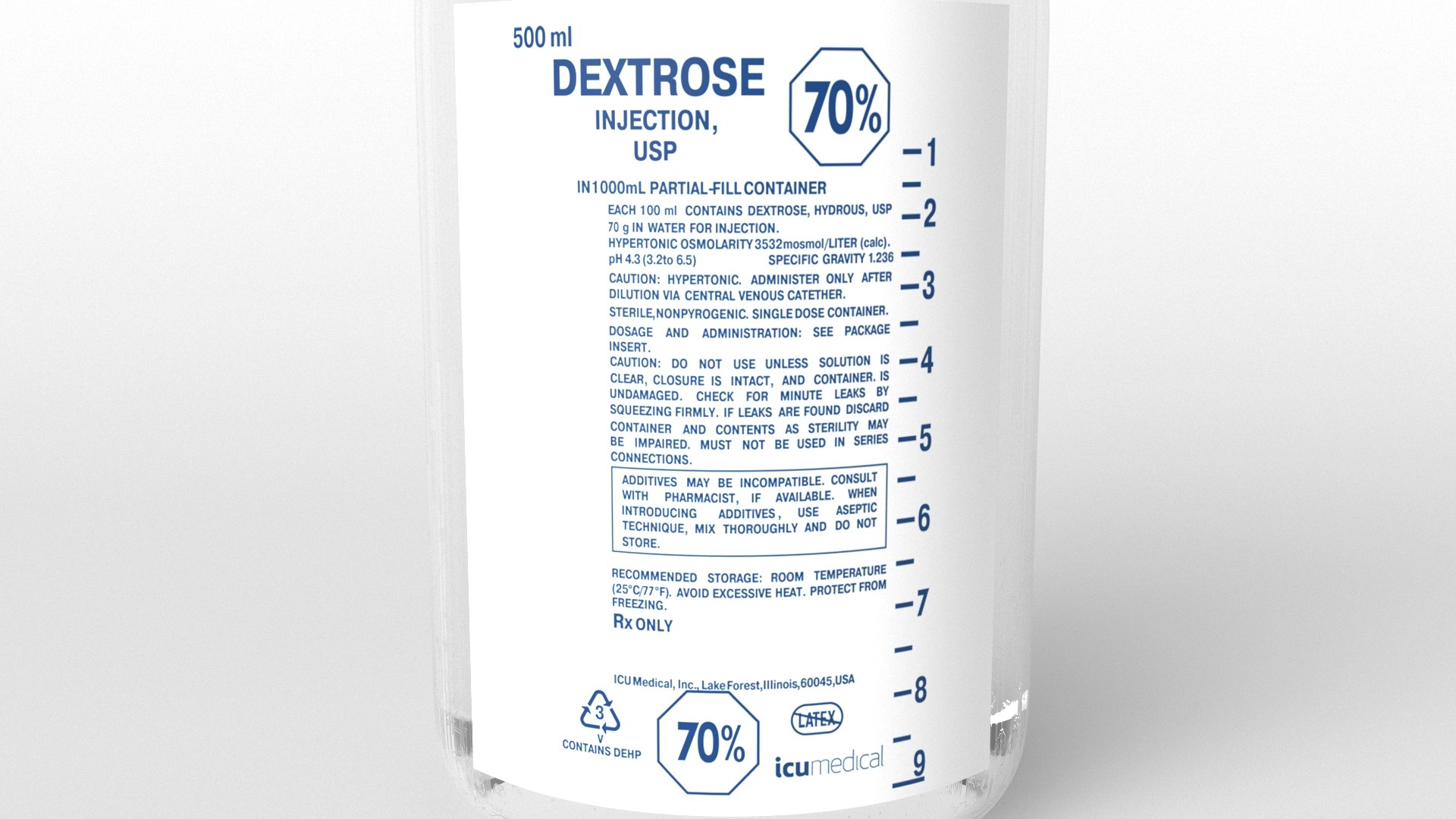 3D Dextrose 500ml Model - TurboSquid 1935212