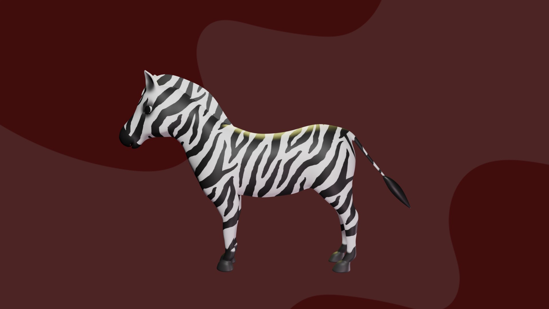 3D Zebra 3D Cartoon Rigged Model - Blender Model - TurboSquid 2221964