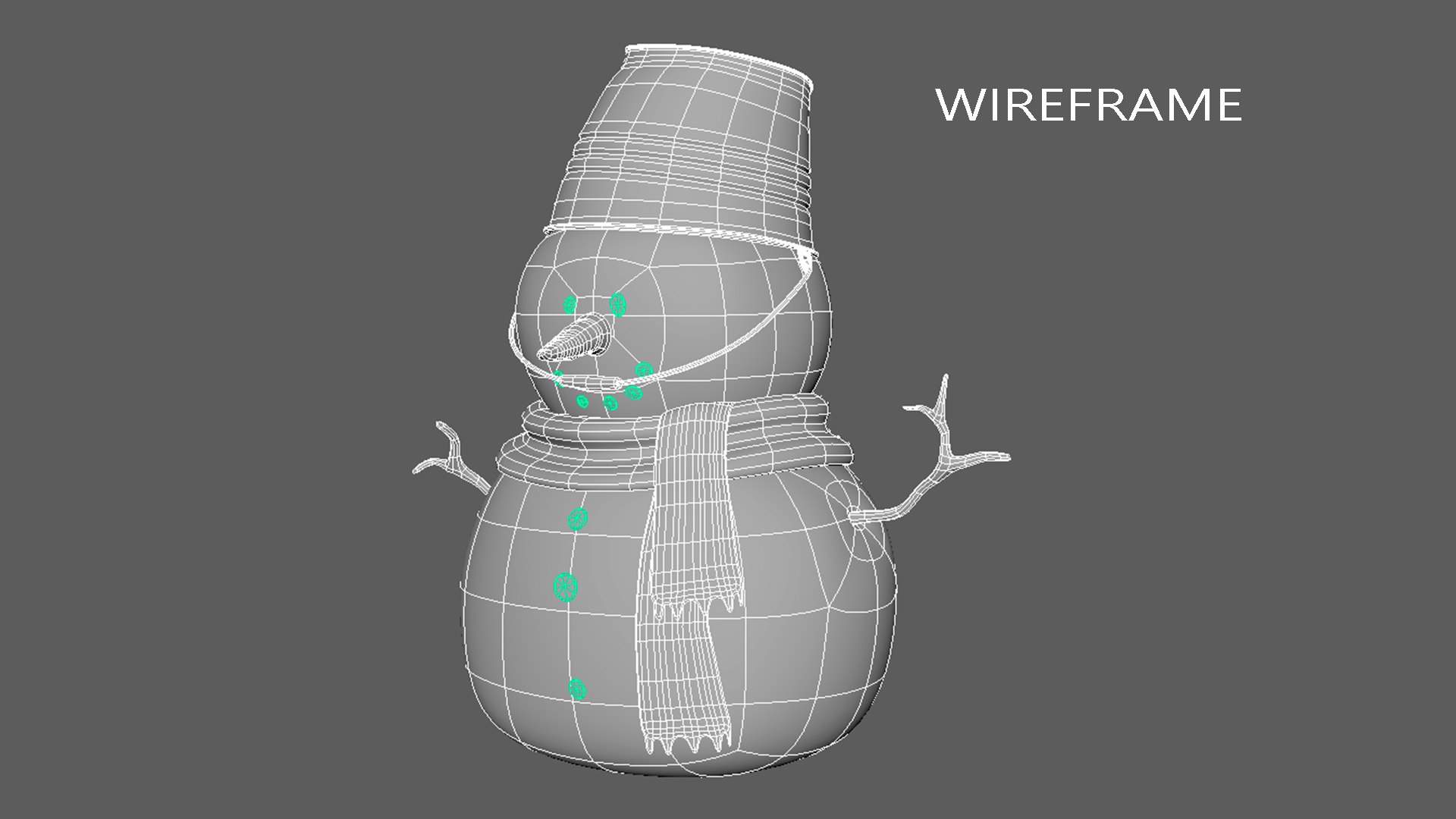 3D Snowman Cartoon - TurboSquid 2391236