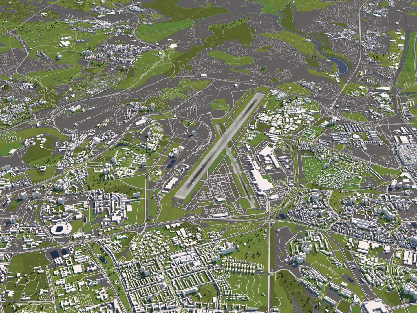 3D Buildings Houses Maps Model - TurboSquid 1443929