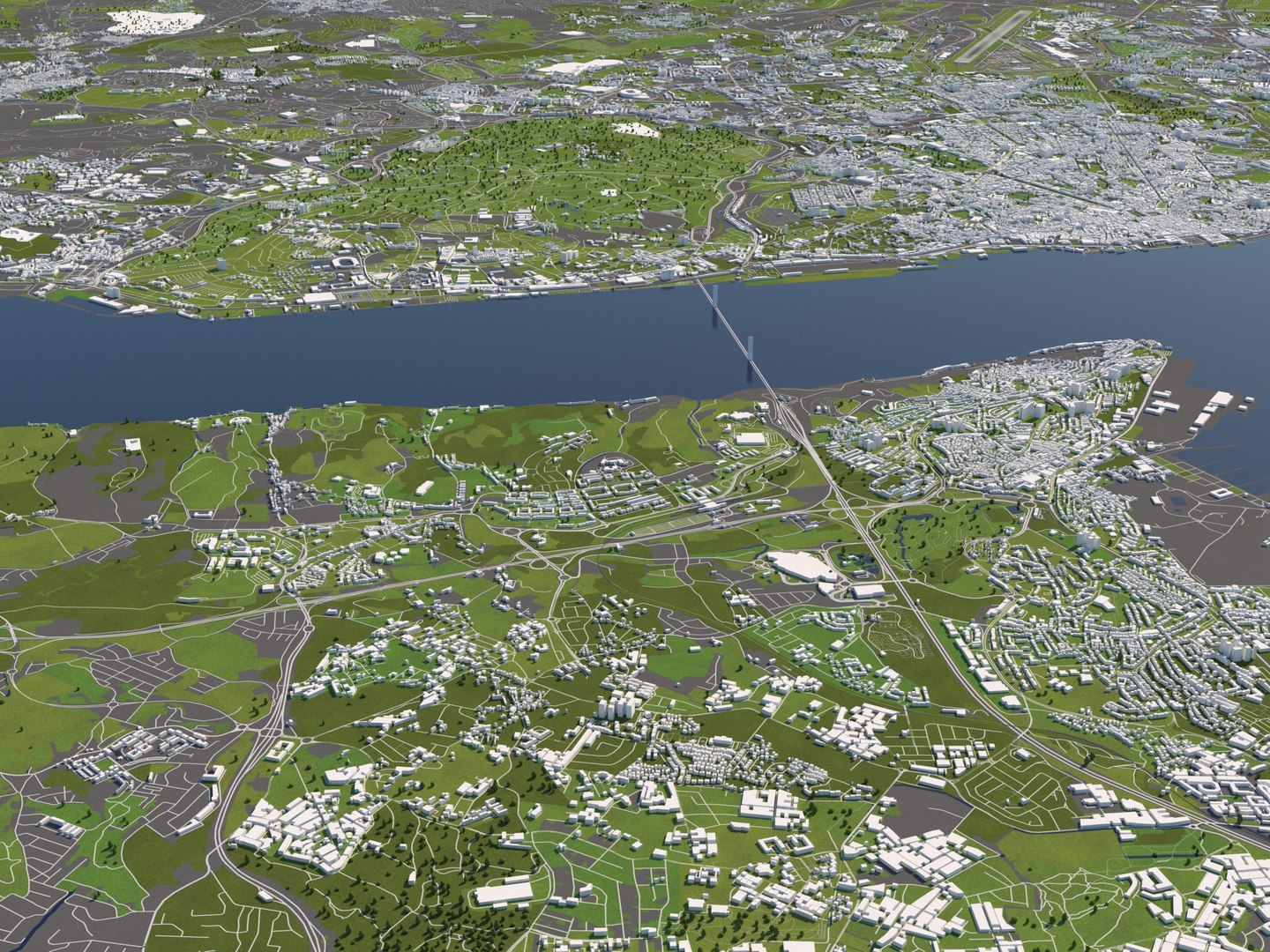 3D Buildings Houses Maps Model - TurboSquid 1443929