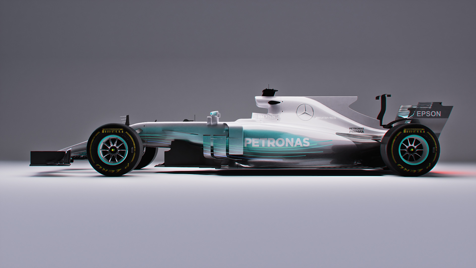 3D Mercedes-Benz W08 Formula 1 Car On Race Track - TurboSquid 2414967
