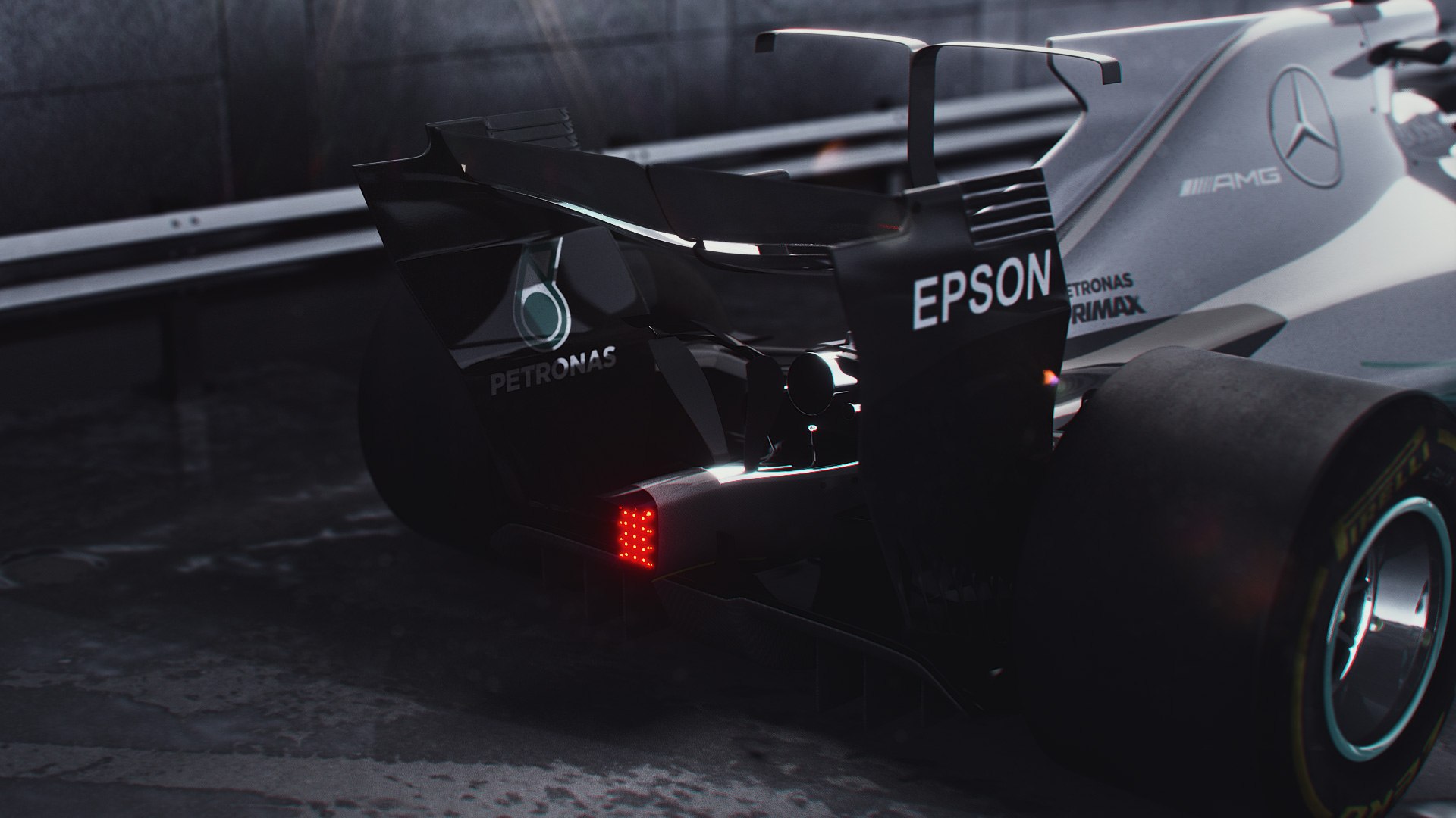 3D Mercedes-Benz W08 Formula 1 Car On Race Track - TurboSquid 2414967