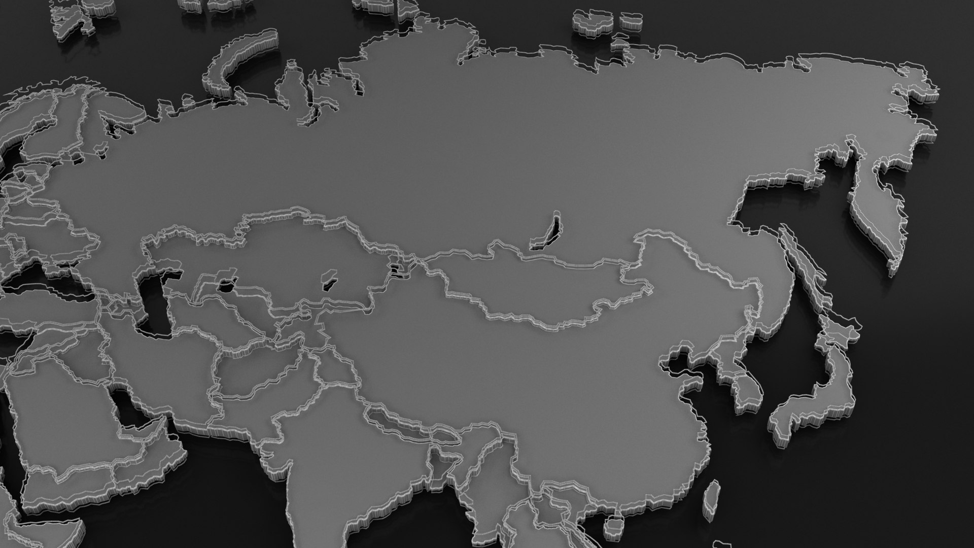 Tech World Map 3D model - TurboSquid 1967613