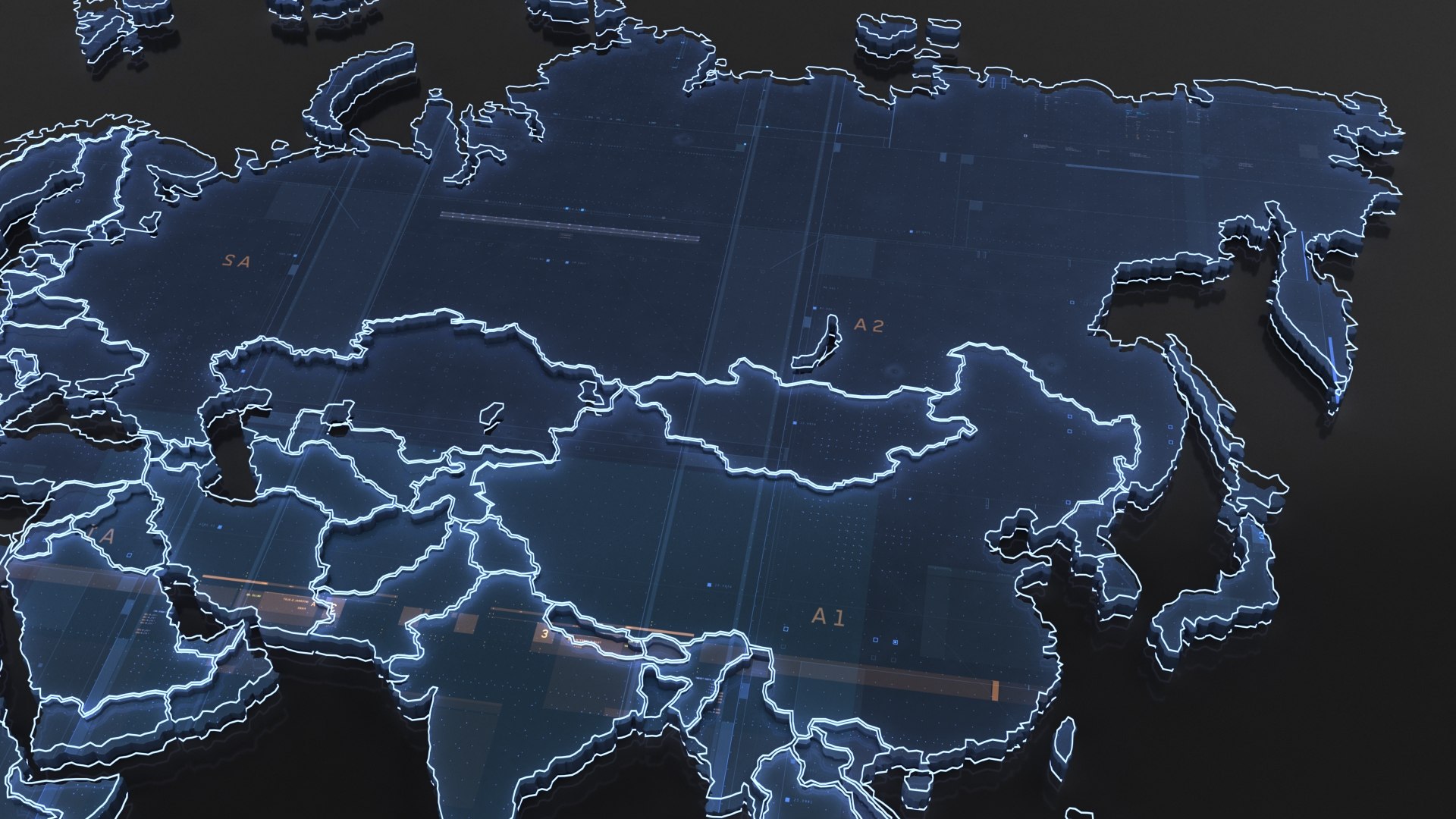 Tech World Map 3D model - TurboSquid 1967613