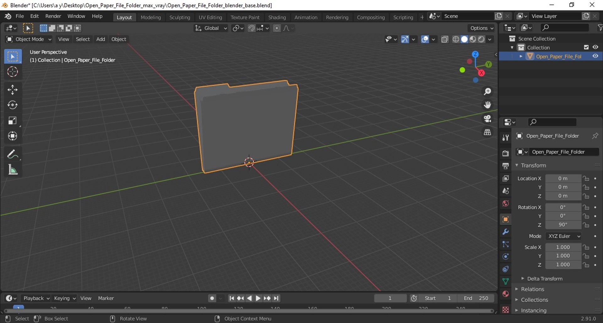 3D Open Paper File Folder - TurboSquid 1778841