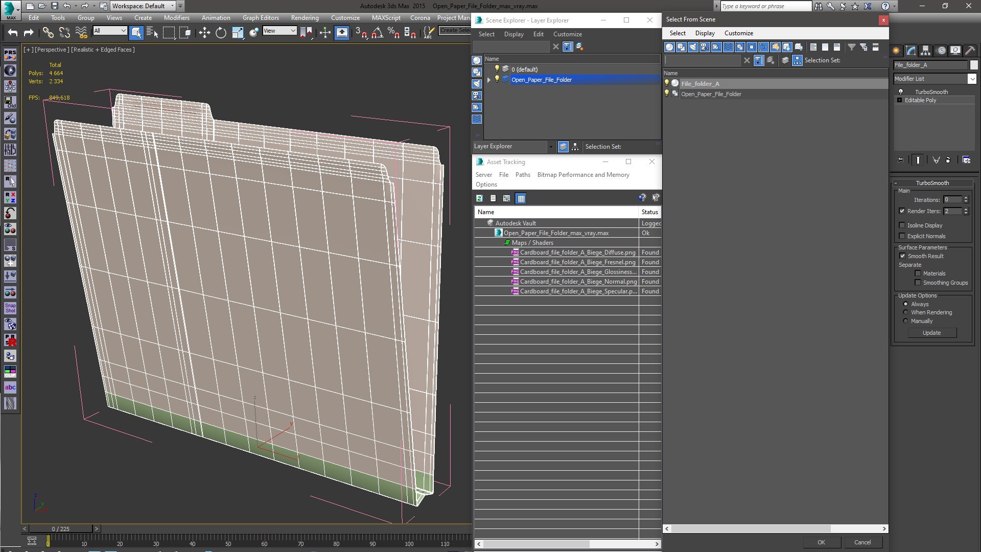 3D Open Paper File Folder - TurboSquid 1778841