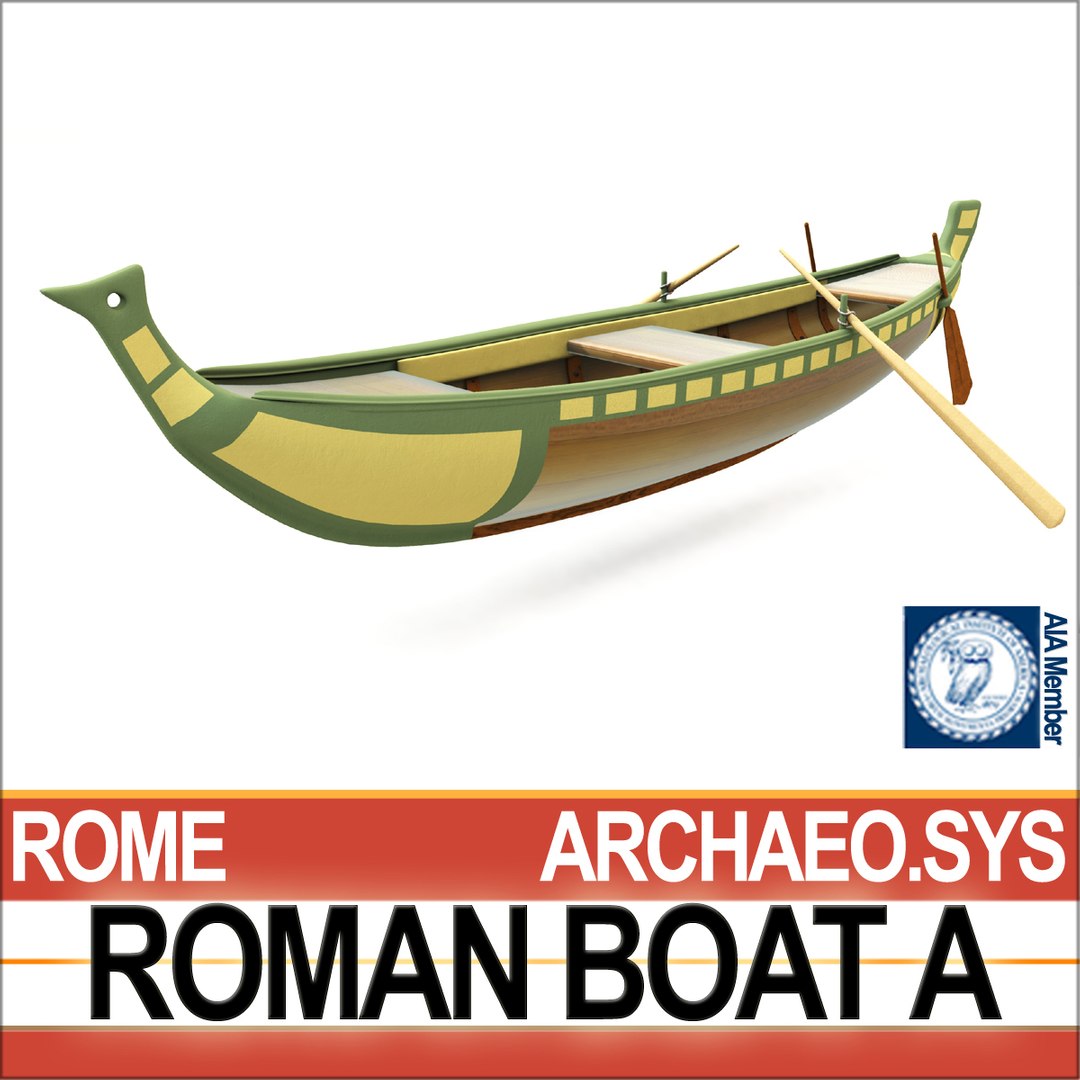 3ds Max Ancient Roman Boat Fishing