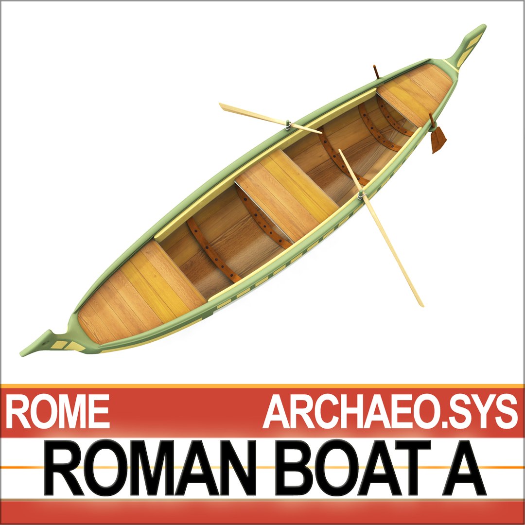 3ds Max Ancient Roman Boat Fishing