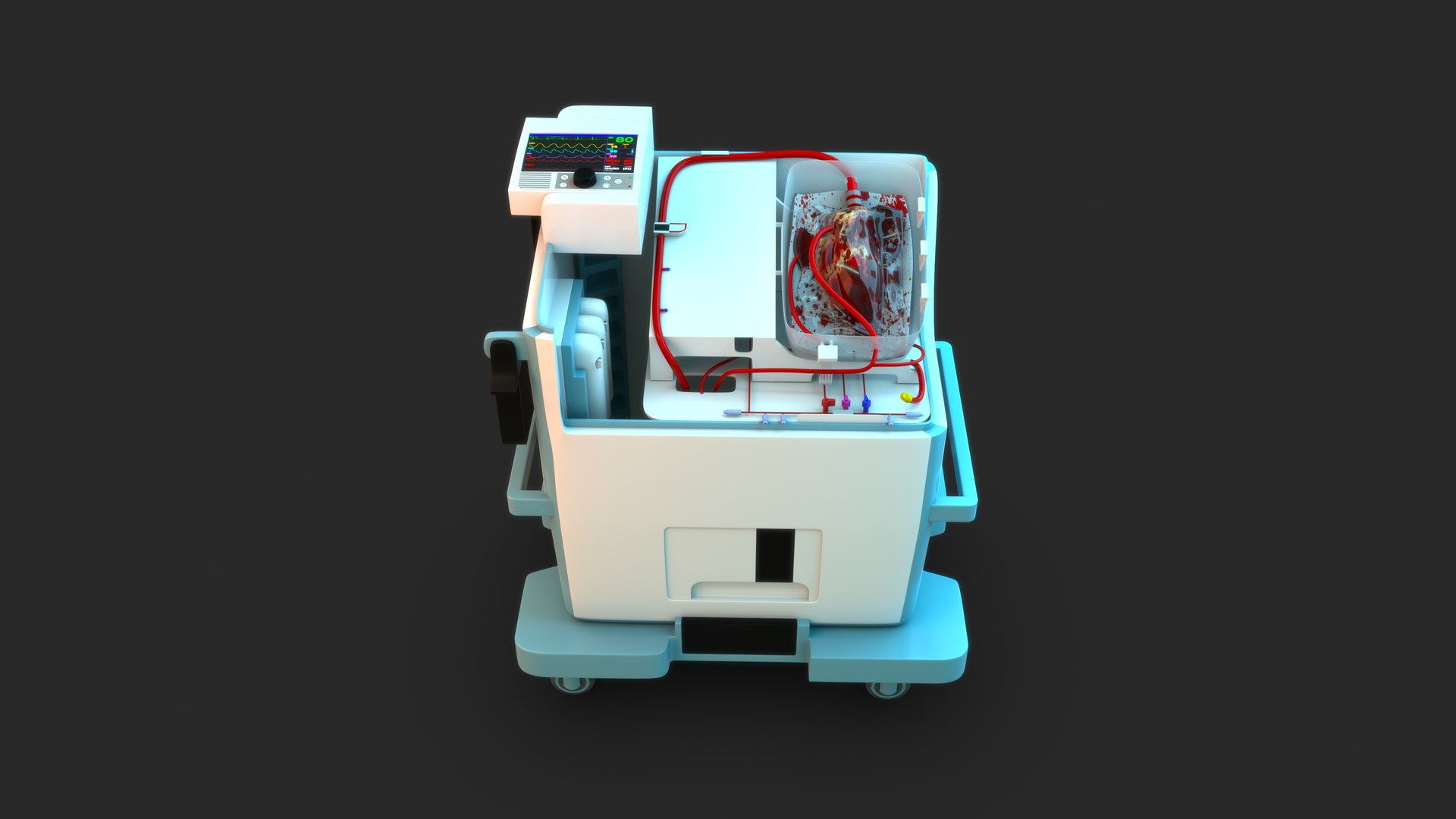 Heart Transplant Machine With Heart 3D - TurboSquid 2192301