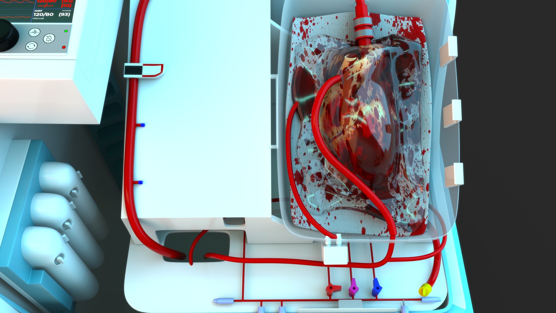 Heart Transplant Machine With Heart 3D - TurboSquid 2192301