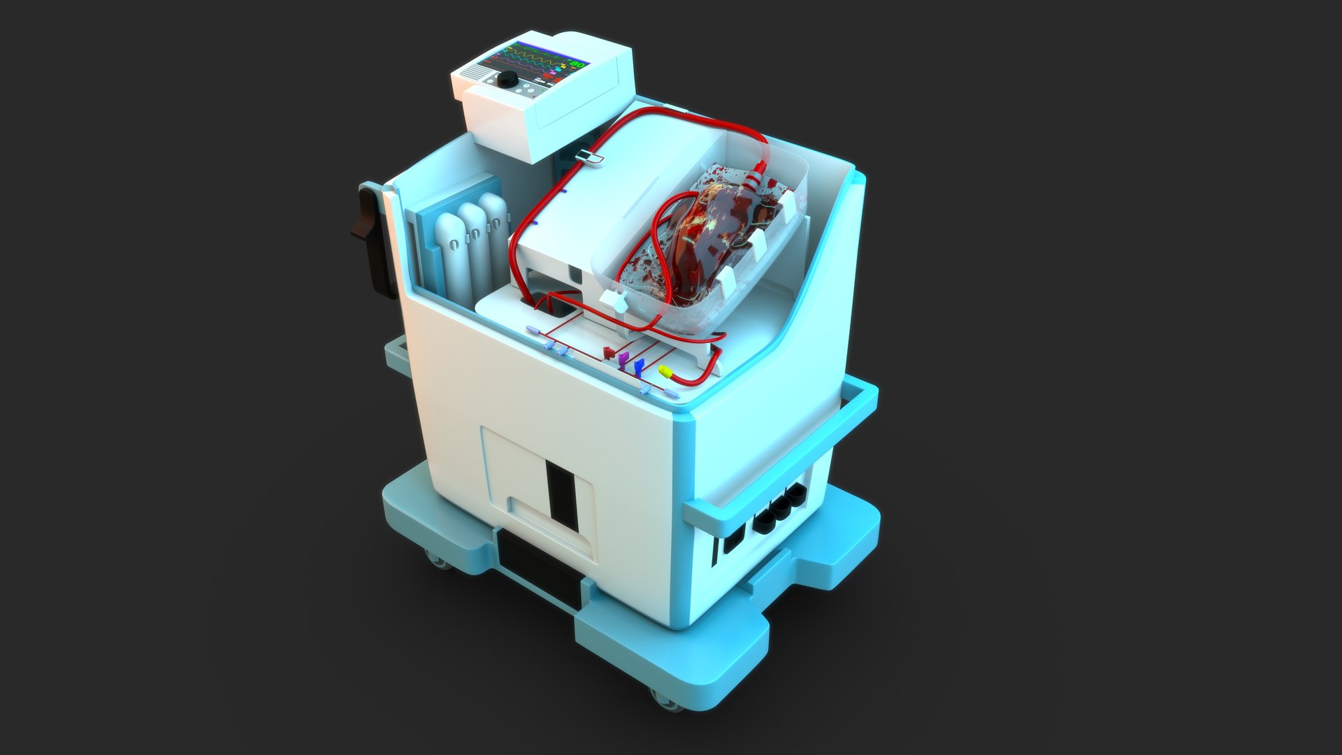 Heart Transplant Machine With Heart 3D - TurboSquid 2192301
