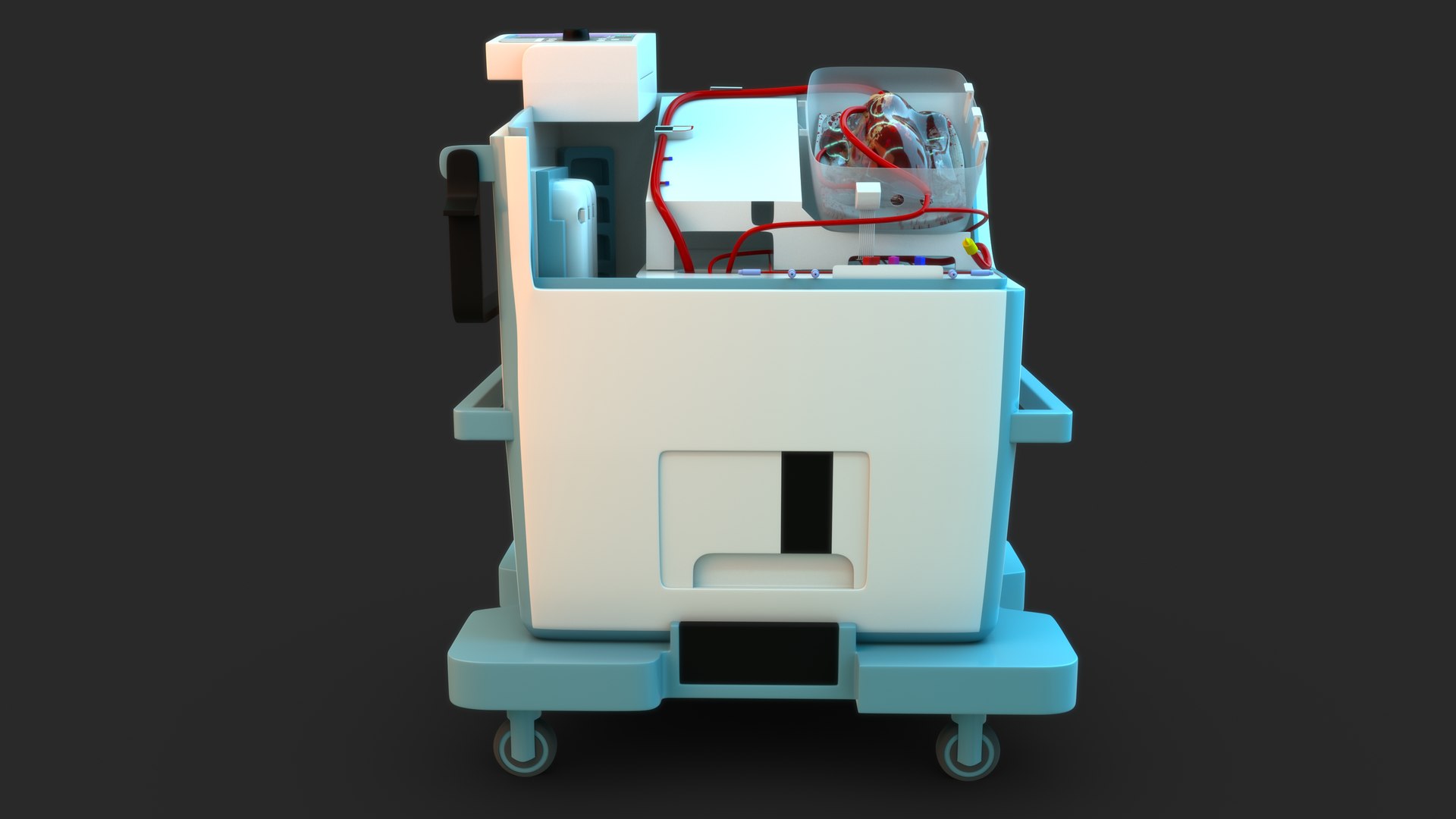 Heart Transplant Machine With Heart 3D - TurboSquid 2192301