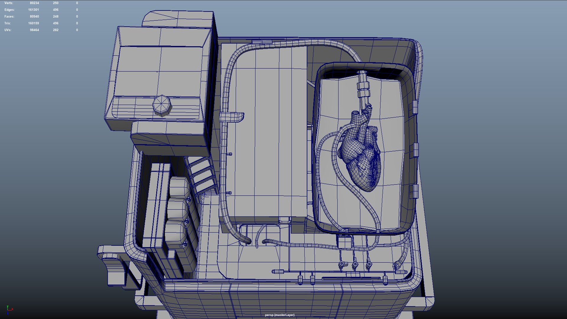 Heart Transplant Machine With Heart 3D - TurboSquid 2192301