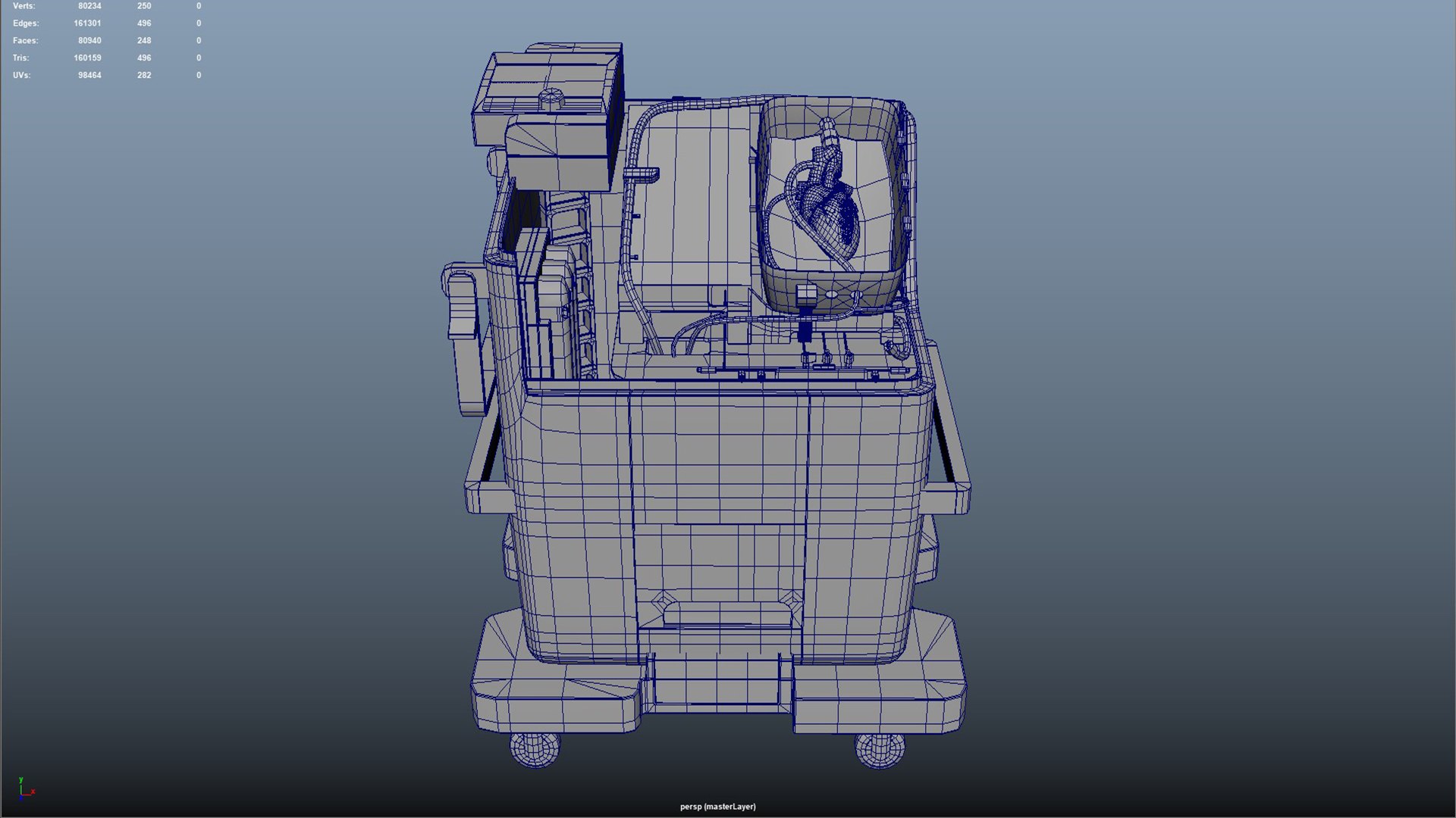 Heart Transplant Machine With Heart 3D - TurboSquid 2192301
