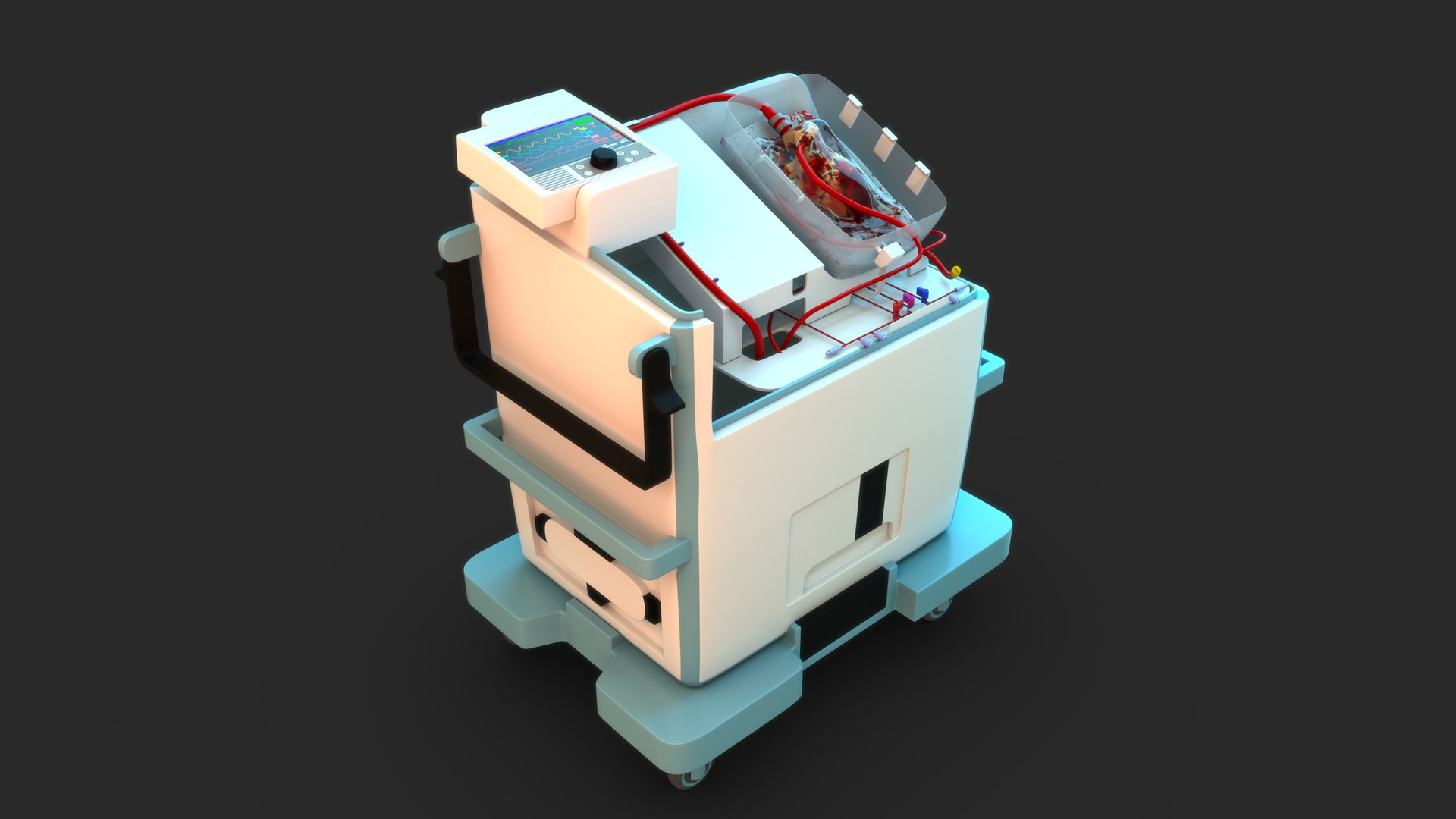 Heart Transplant Machine With Heart 3D - TurboSquid 2192301