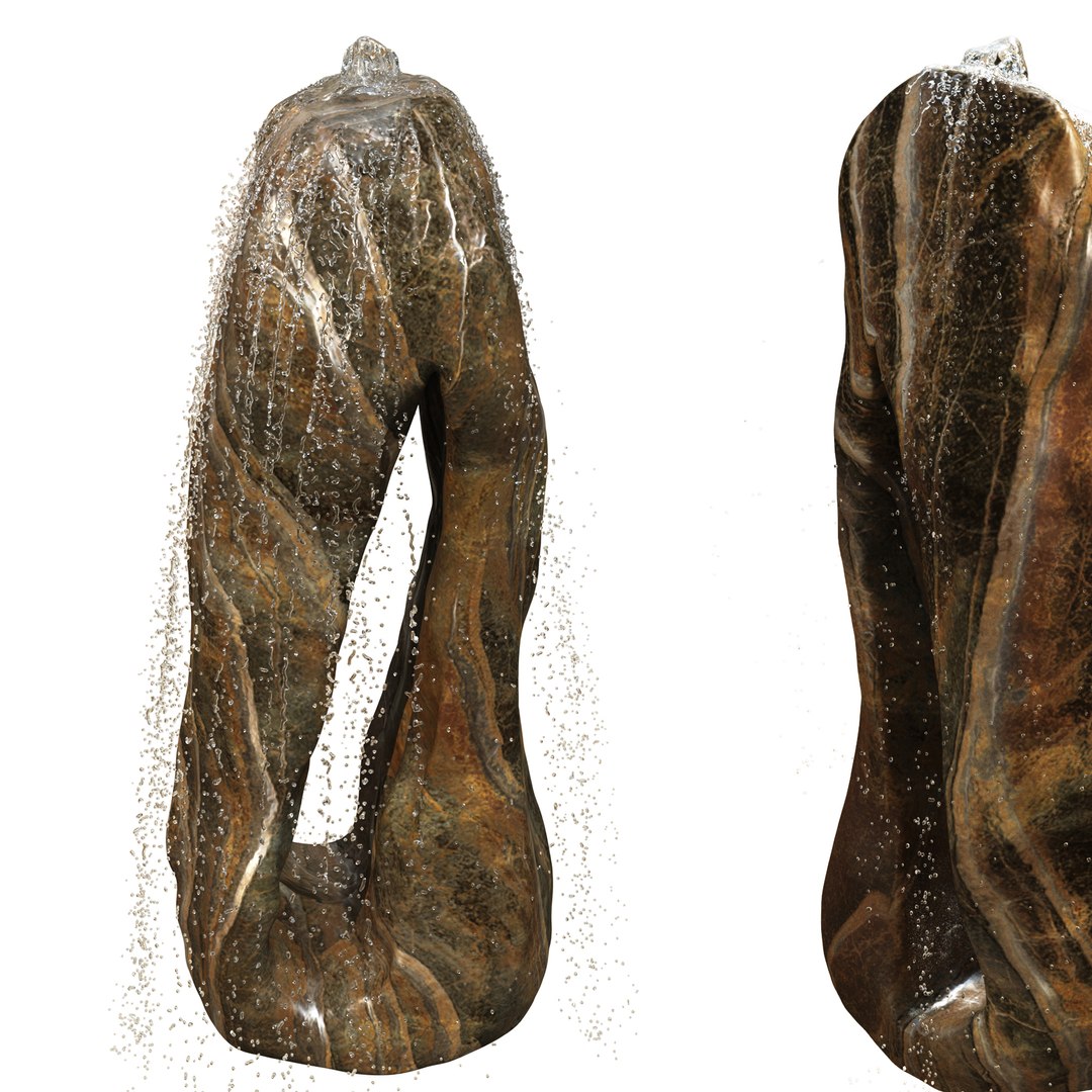 3D Exterior Rock Fountain Model - TurboSquid 1993405