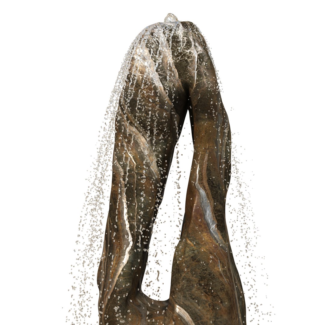 3D Exterior Rock Fountain Model - TurboSquid 1993405