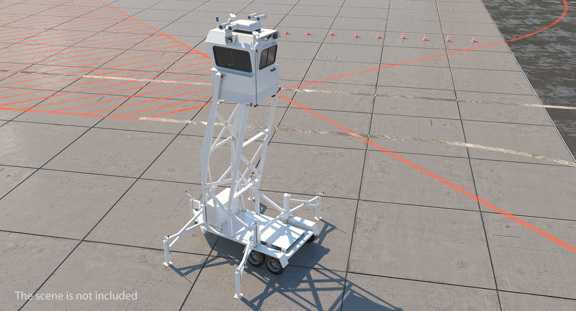 Mobile Security Tower Rigged Model - TurboSquid 1419286