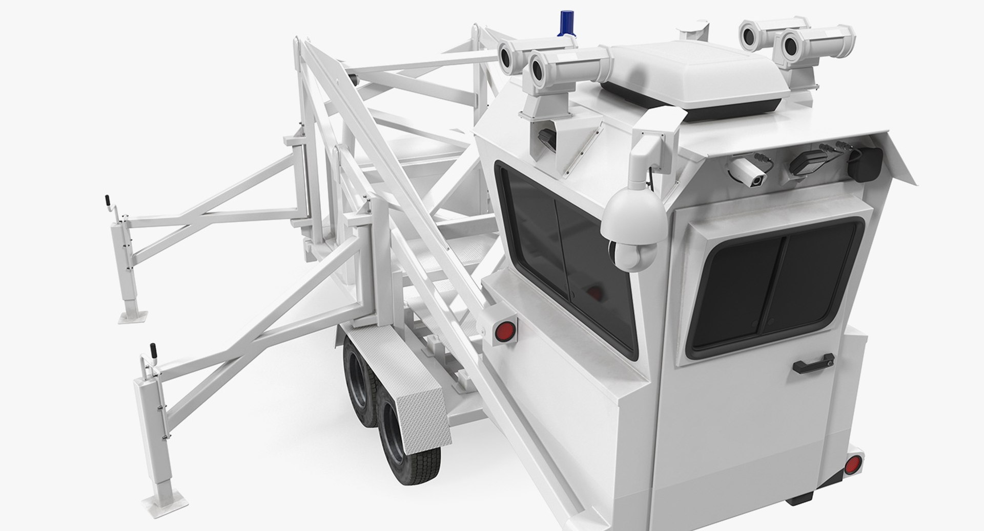 Mobile security tower rigged model - TurboSquid 1419286