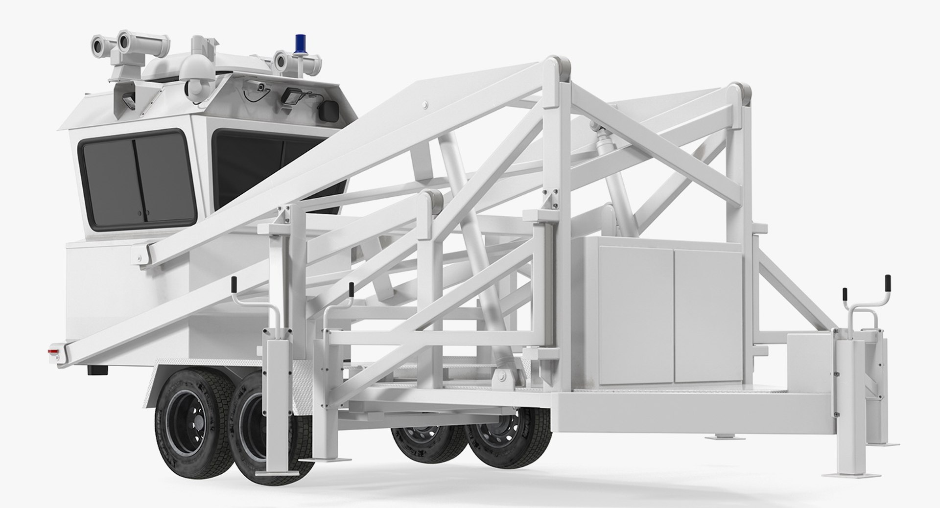 Mobile security tower rigged model - TurboSquid 1419286