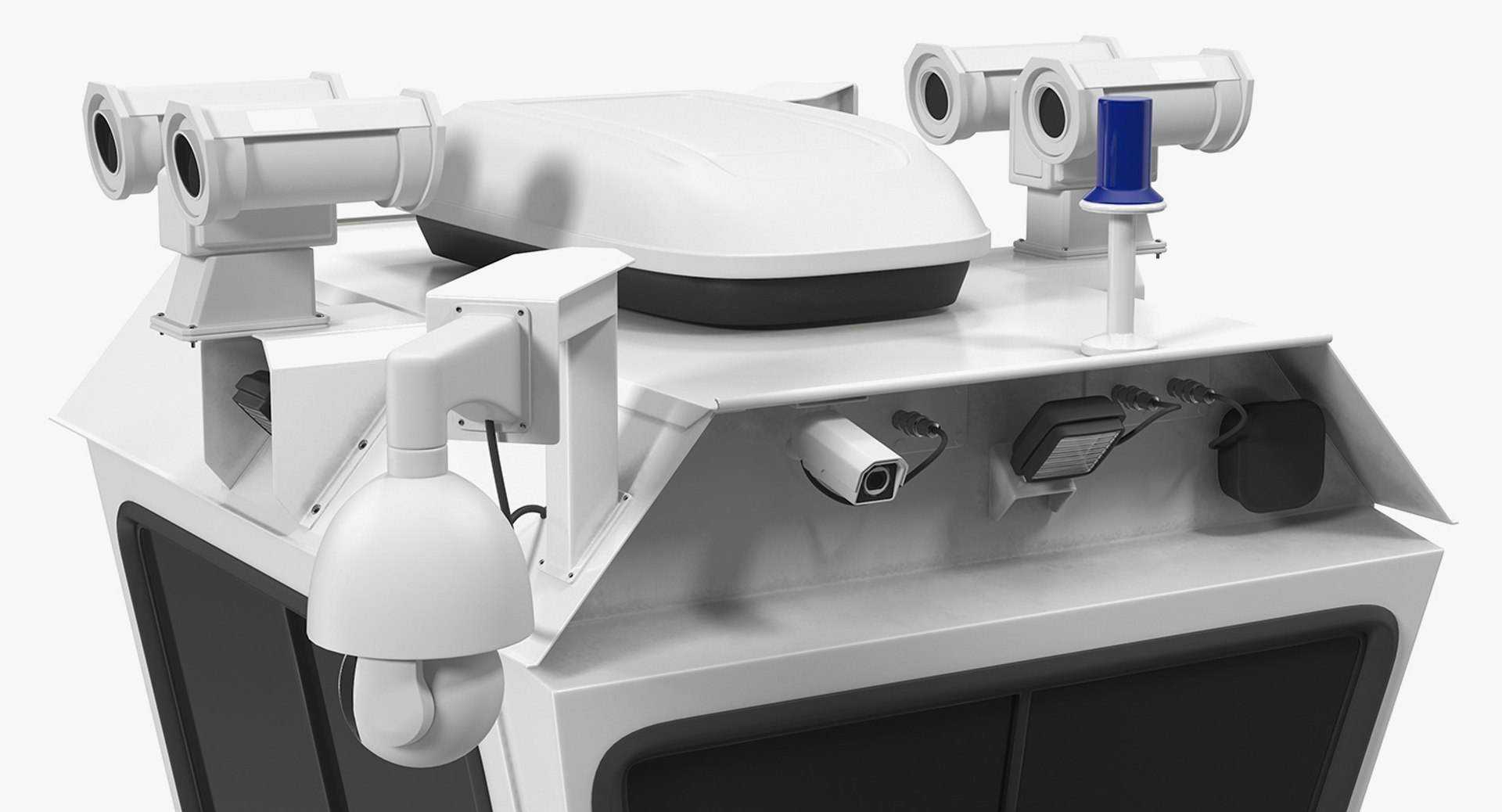 Mobile security tower rigged model - TurboSquid 1419286