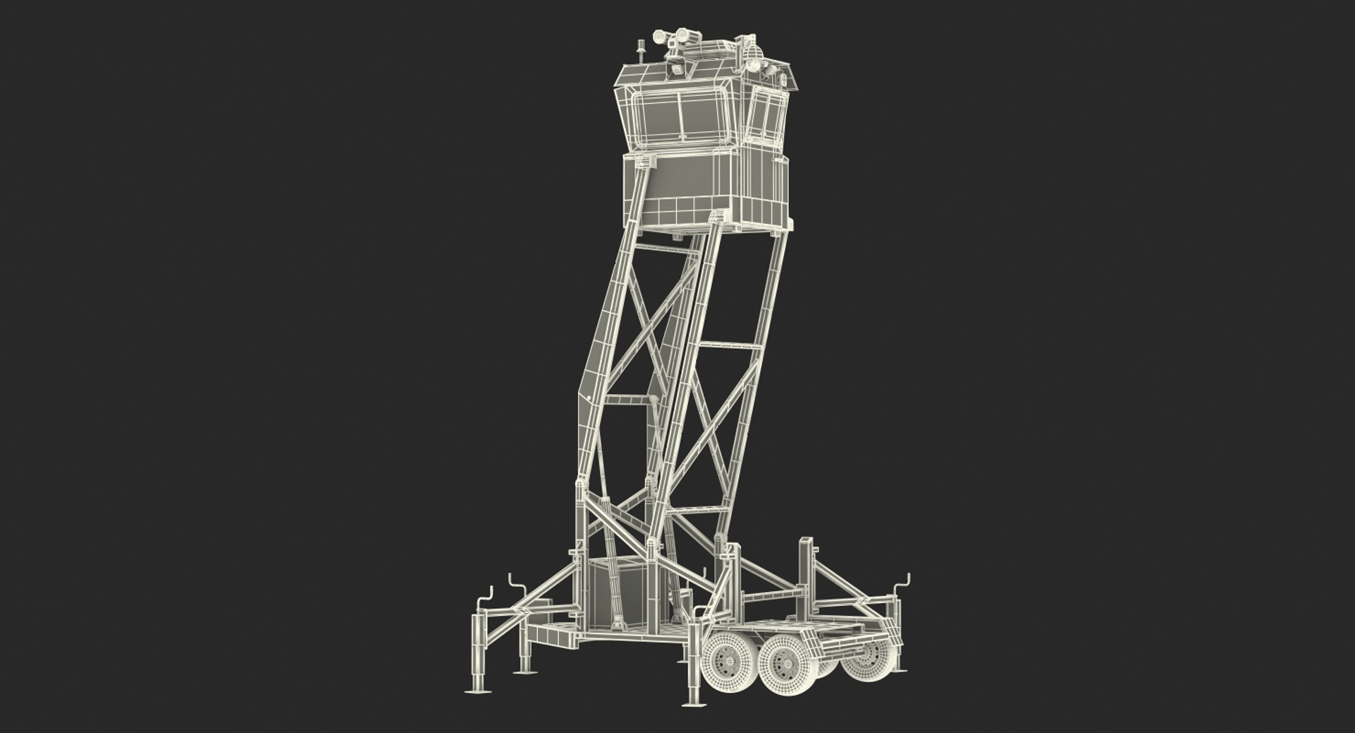 Mobile Security Tower Rigged Model - TurboSquid 1419286