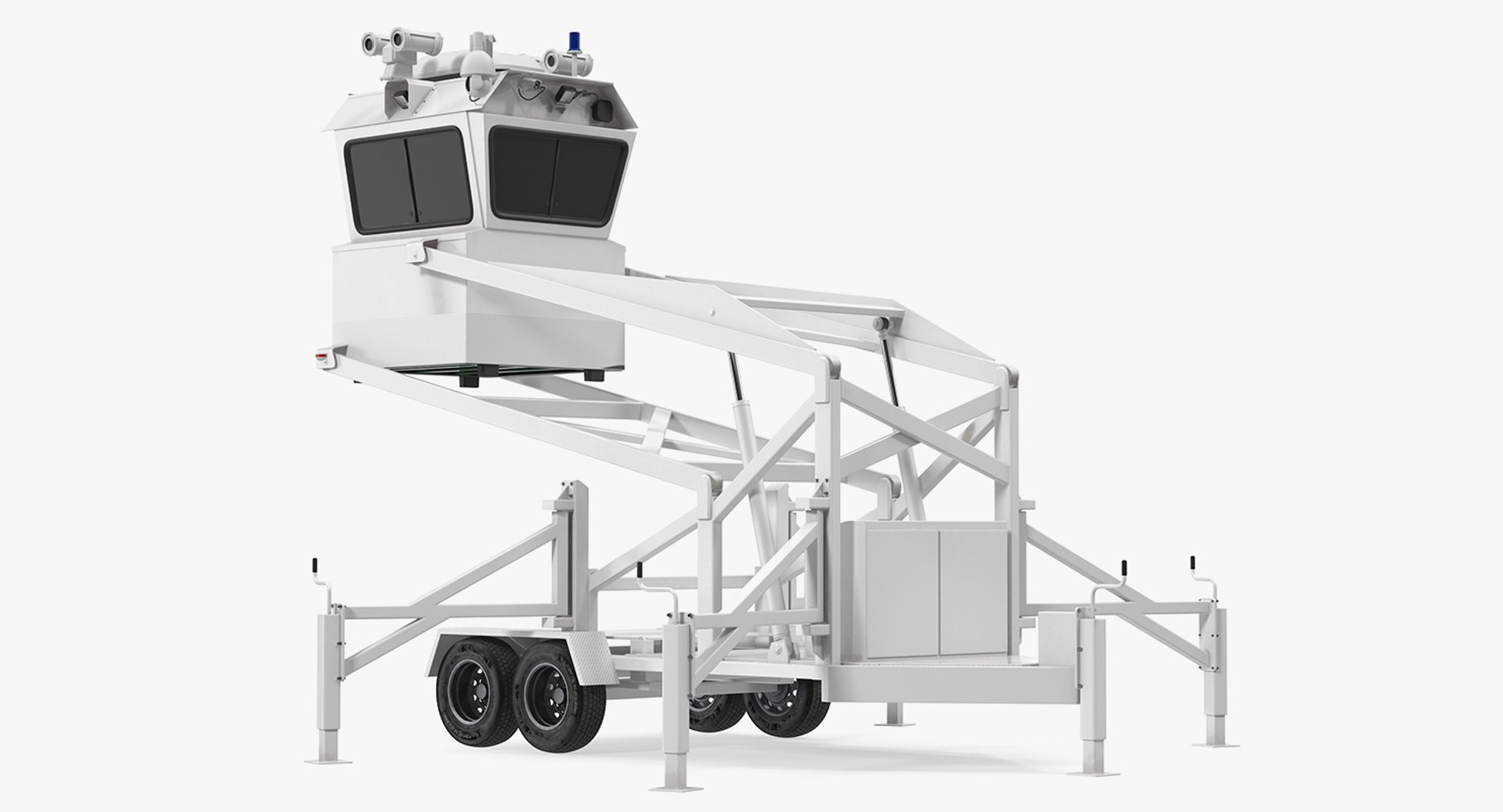 Mobile security tower rigged model - TurboSquid 1419286
