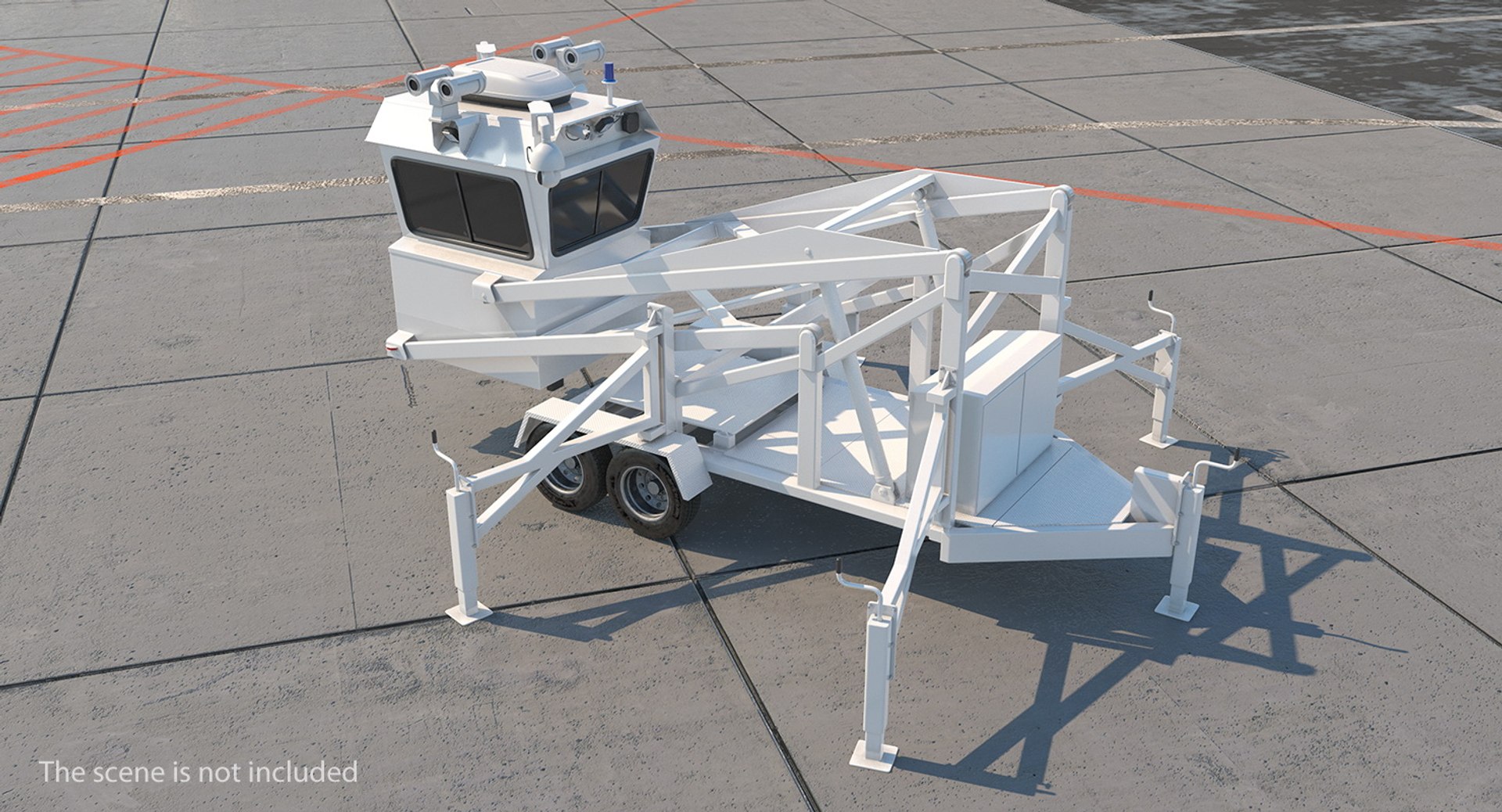 Mobile Security Tower Rigged Model - TurboSquid 1419286