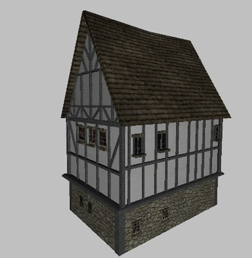Medieval House Obj