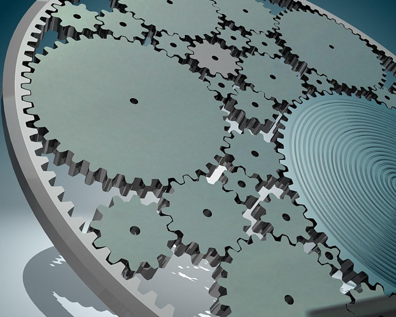 3d Animation Gear Set