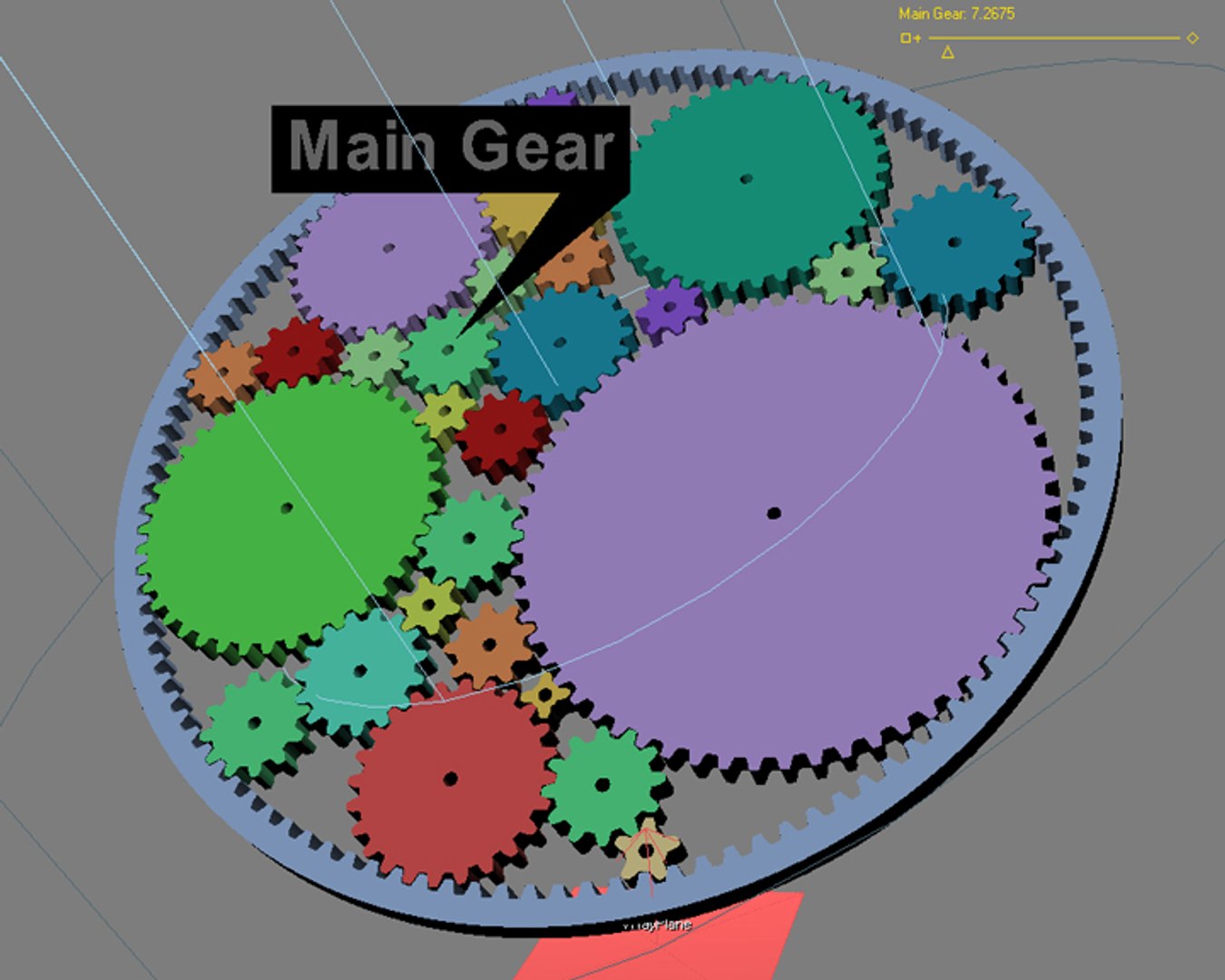 3d Animation Gear Set