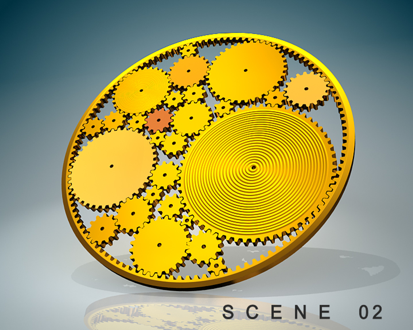 3d Animation Gear Set