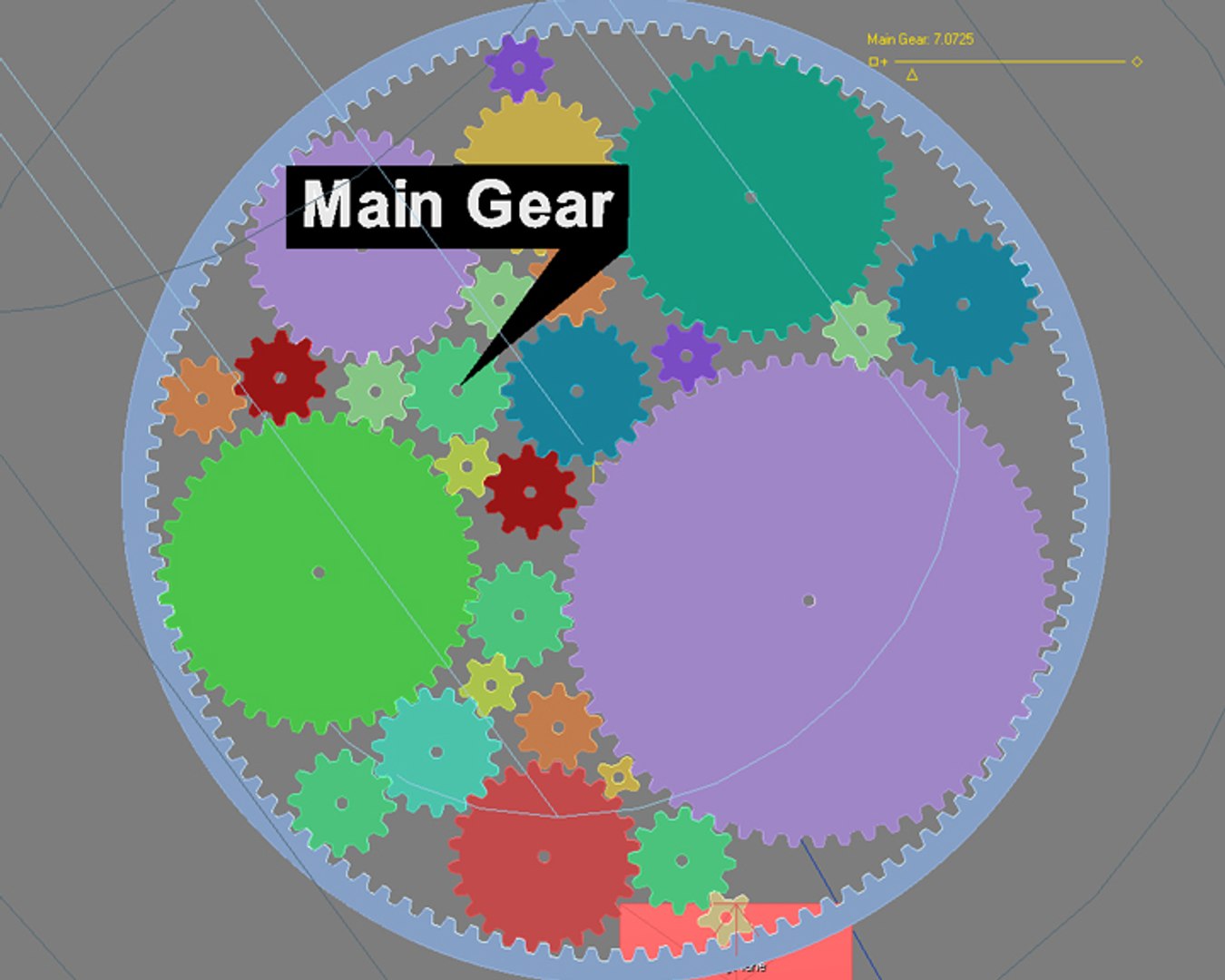 3d Animation Gear Set