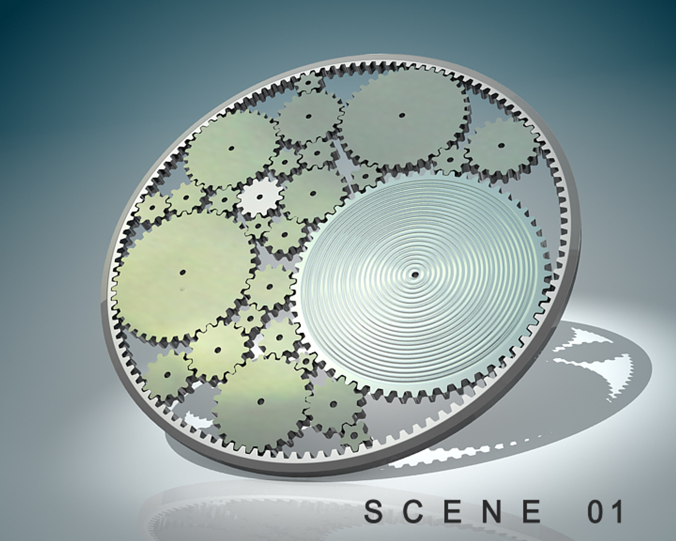 3d Animation Gear Set