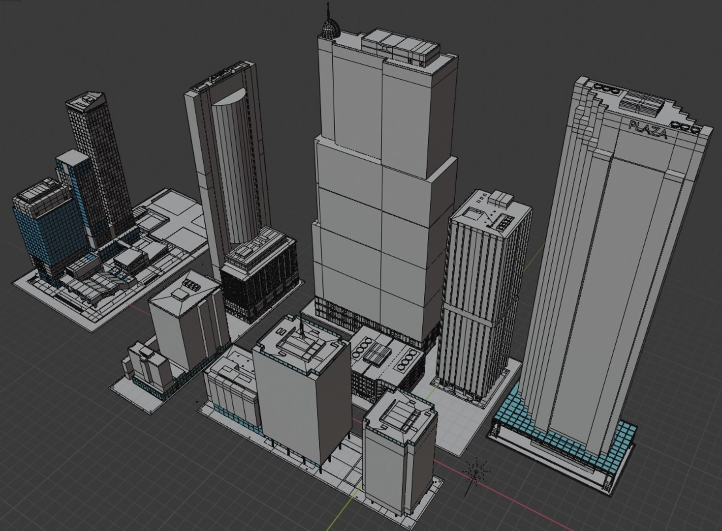 Exterior Buildings Skyscrapers Model - TurboSquid 1544056