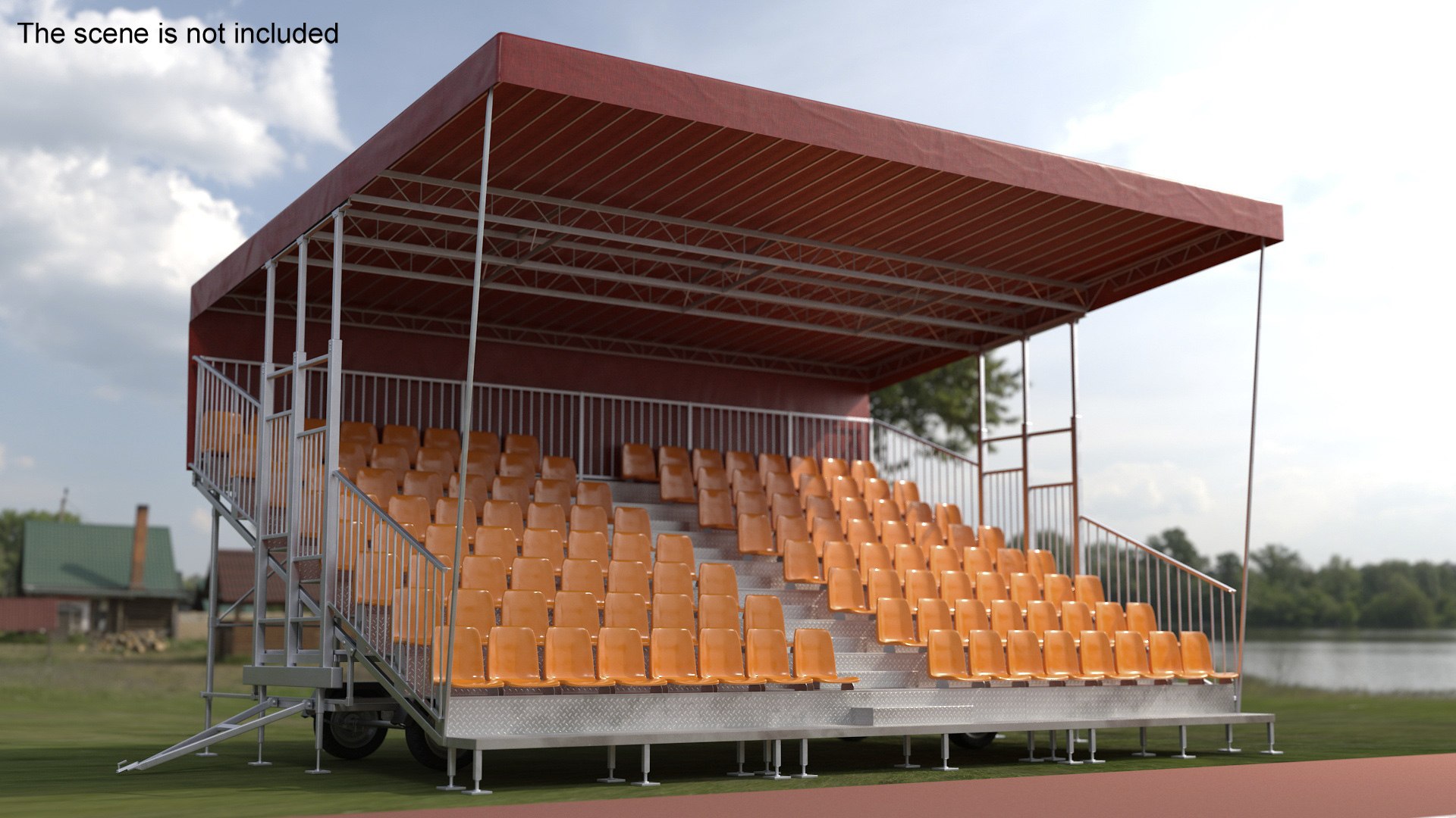3D Outdoor Grandstand - TurboSquid 2281802
