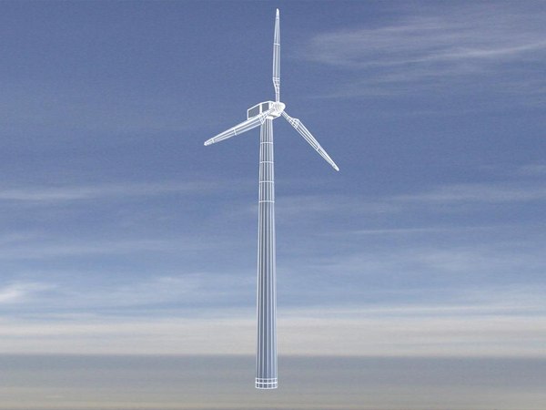3d model wind windmill