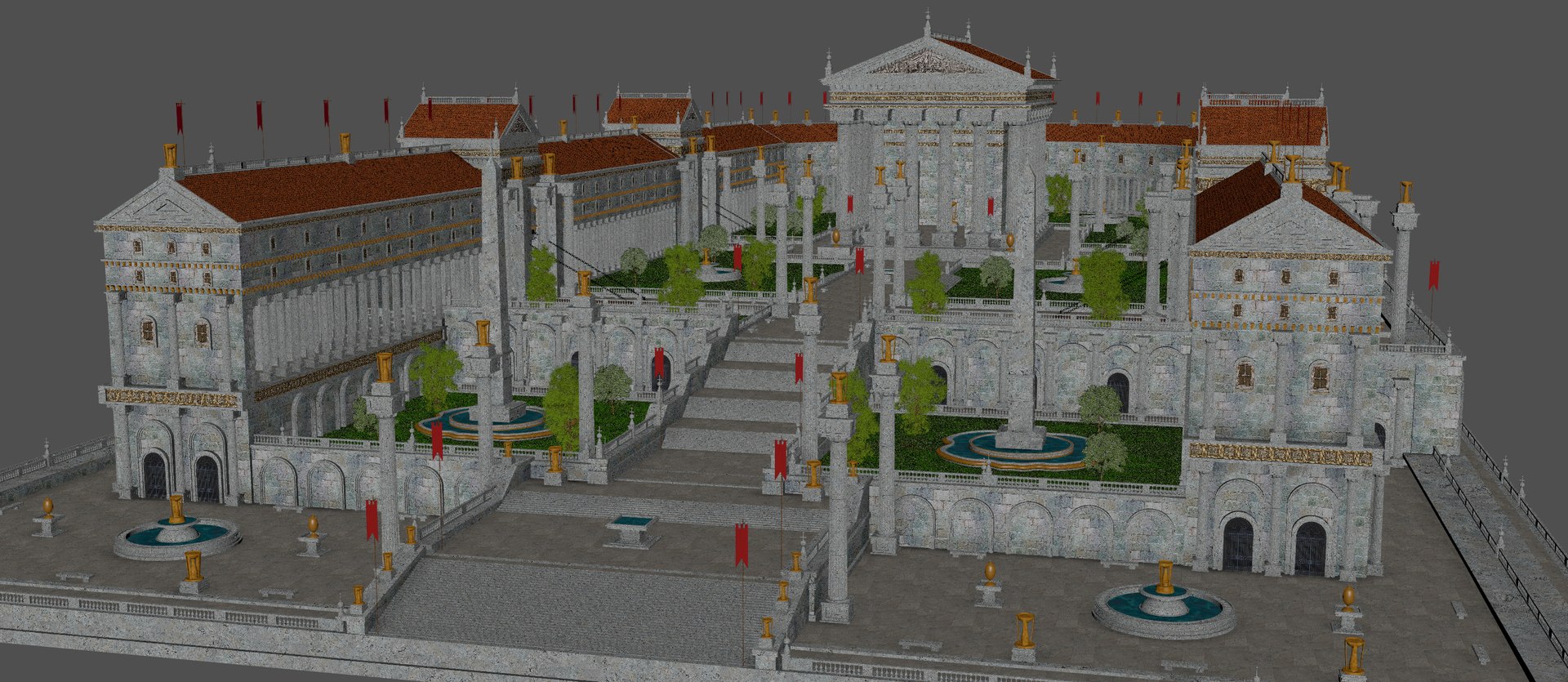 Caesarea Maritima Temple Of Rome And Augustus Model - TurboSquid 2315239