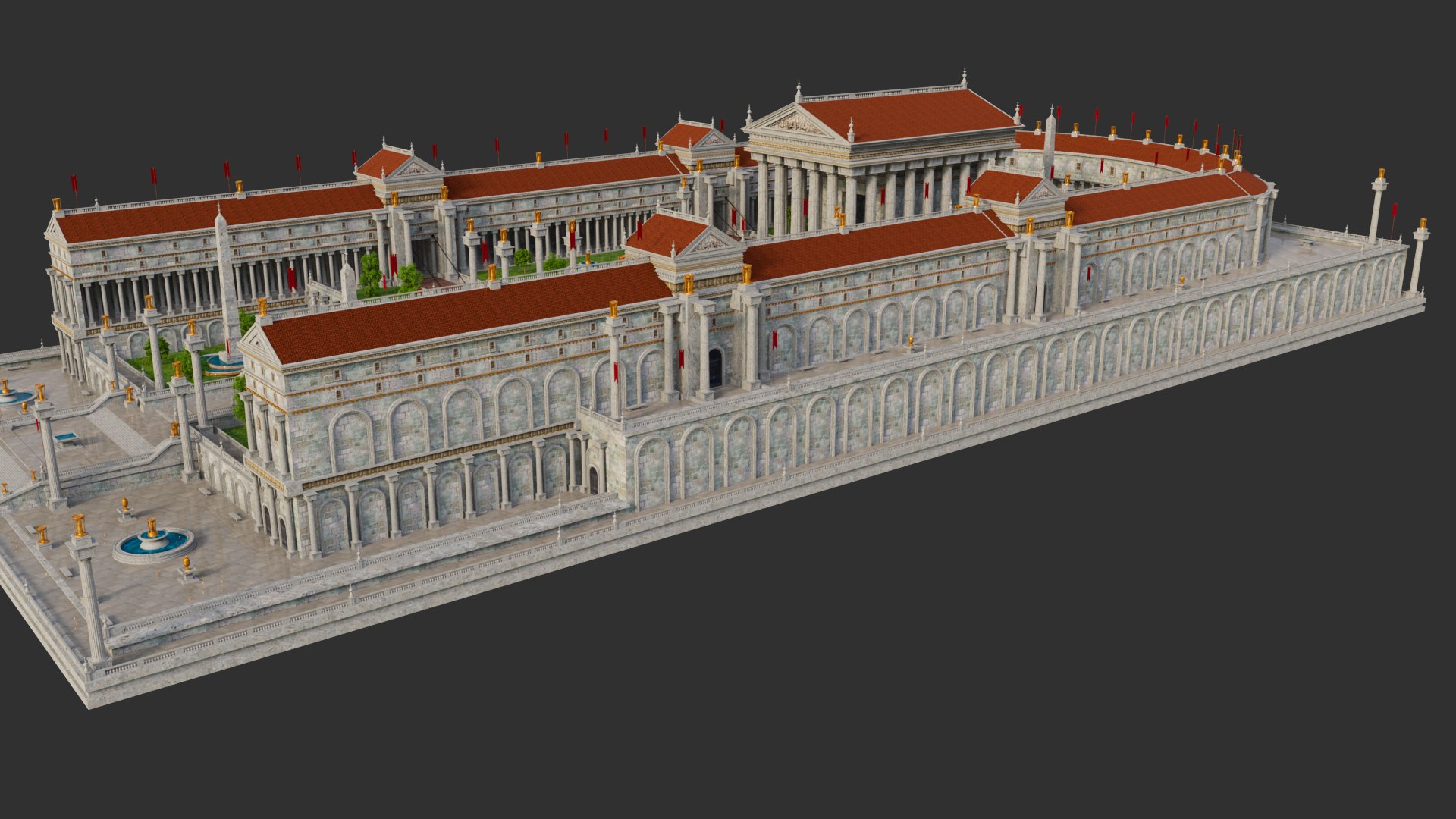 Caesarea Maritima Temple Of Rome And Augustus Model - TurboSquid 2315239