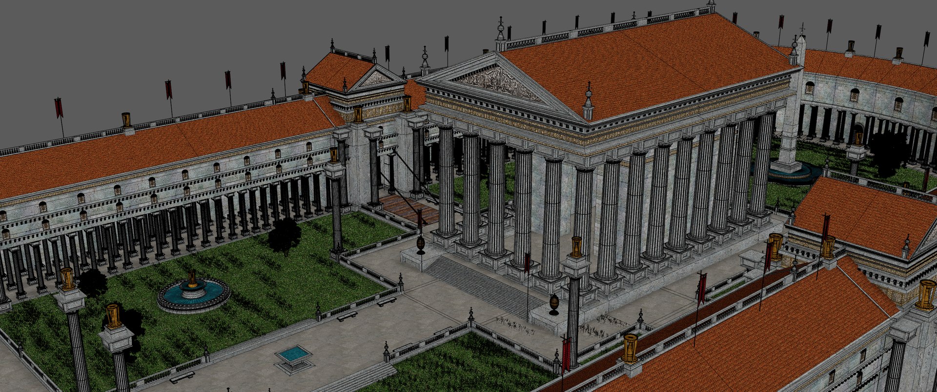 Caesarea Maritima Temple Of Rome And Augustus Model - TurboSquid 2315239